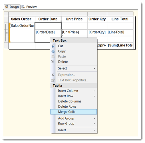 Working With Stepped And Block Format With SSRS