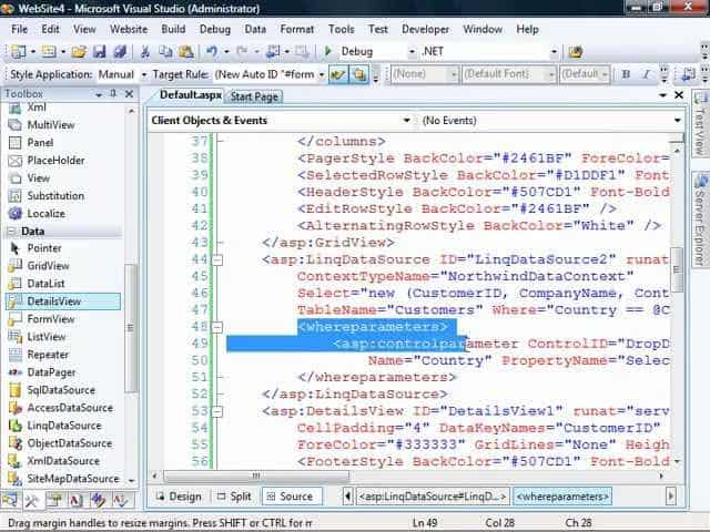 First Look at Visual Studio .NET 2008 and the LinqDataSource ...