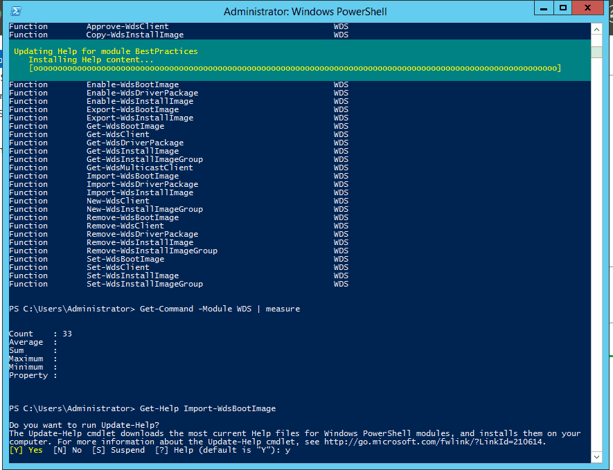 PowerShell CMDLETS support for Windows Deployment Services (WDS ...
