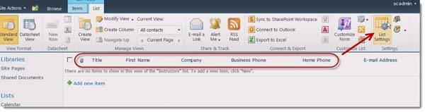 006-SharePoint-Lists-Filter-Contacts | Interface Technical Training