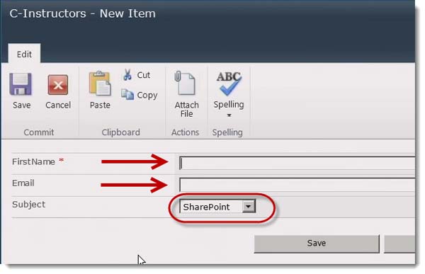 040 Sharepoint Lists Creat New Column Interface Technical Training