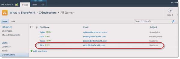 052-SharePoint-Lists-Creat-New-Column | Interface Technical Training