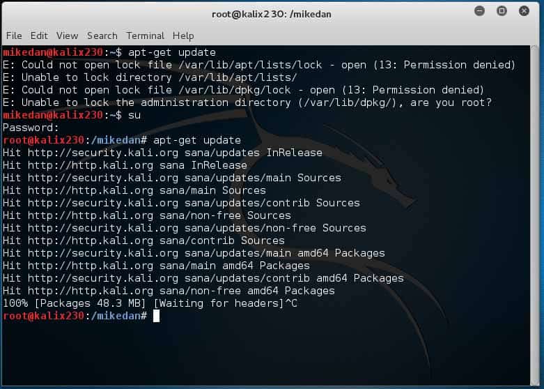 Performing Root Tasks As A Non Root User In Kali Linux Interface Technical Training