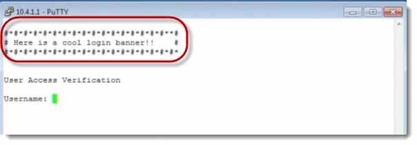 How To Create A Cisco Ios Banner Login And Motd Message Of The Day