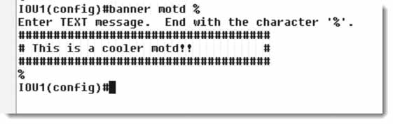 How To Create A Cisco Ios Banner Login And Motd Message Of The Day