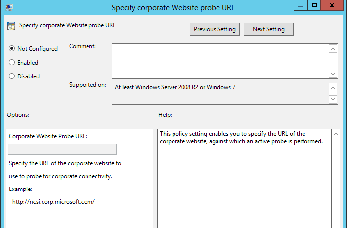 Configuring Network Connectivity Status Indicator (NCSI) with Group Policy Configuring Network Connectivity Status Indicator (NCSI) with Group Policy