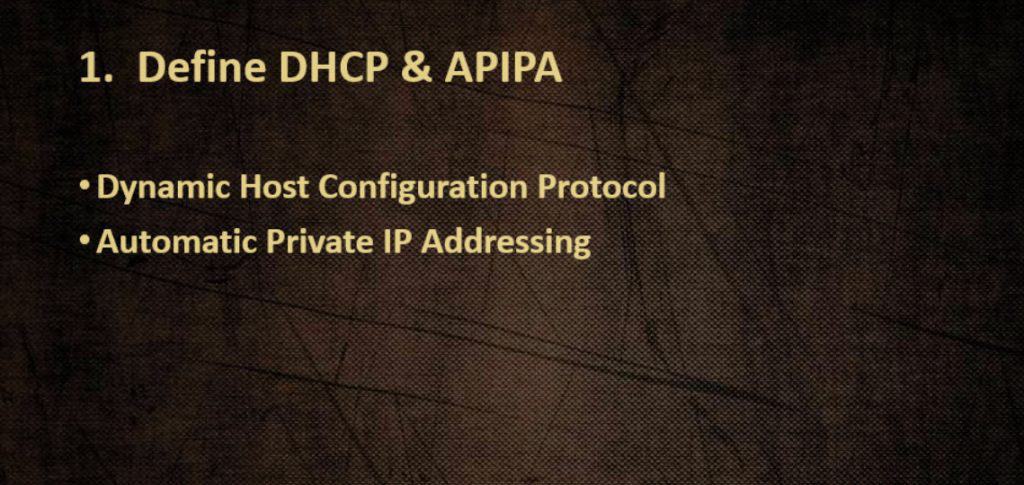 Understanding Dhcp Dynamic Host Configuration Protocol And Apipa Automatic Private Ip